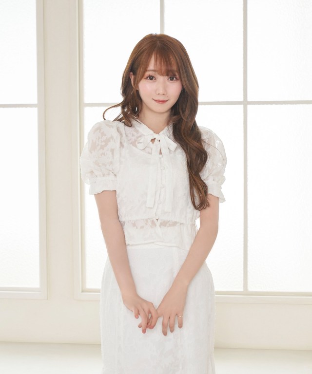 Sheer floral puff blouse【white】 – BUNNY APARTMENT