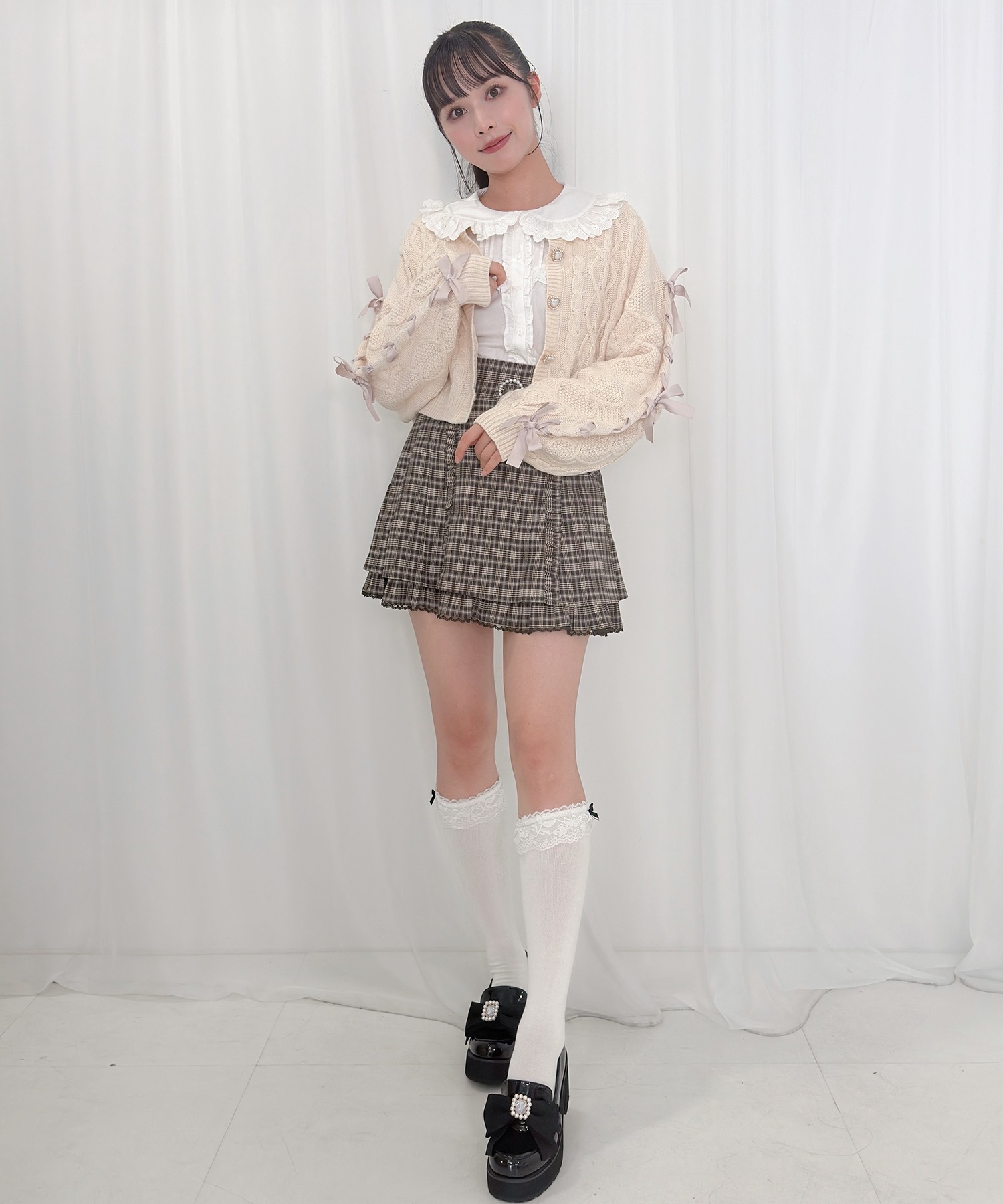 袖リボンニットカーディガン – BUNNY APARTMENT