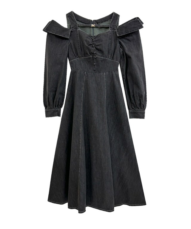 Denim flare dress – BUNNY APARTMENT