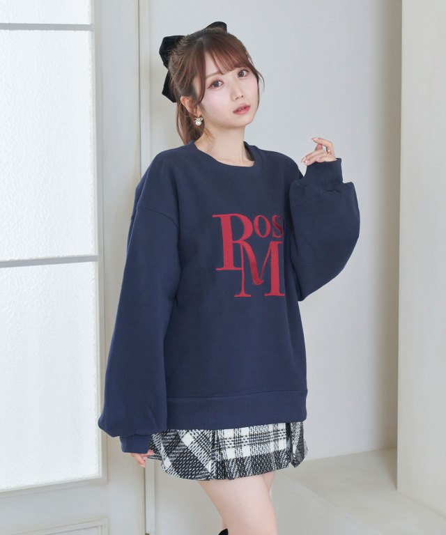 Brushed terry logo emb sweat – BUNNY APARTMENT