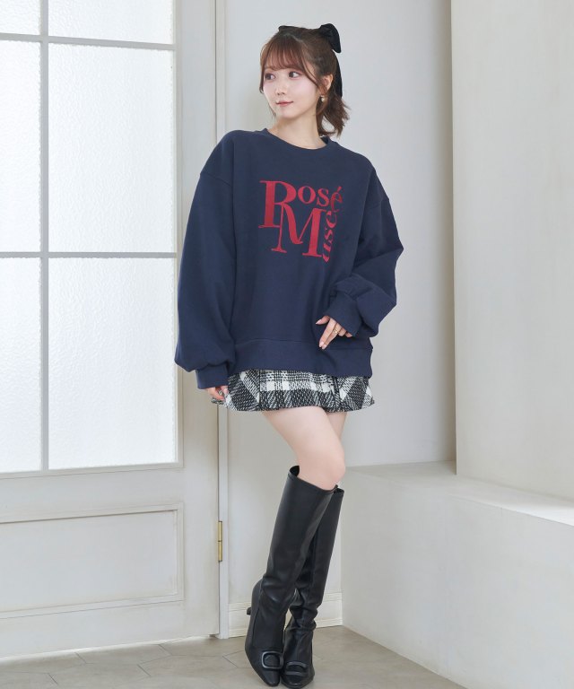 Brushed terry logo emb sweat – BUNNY APARTMENT