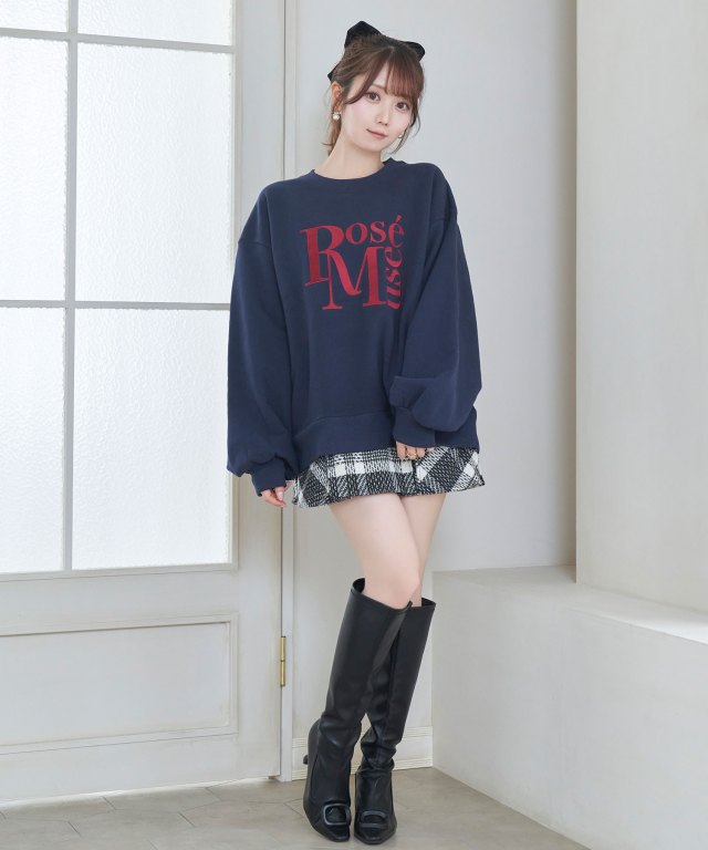 Brushed terry logo emb sweat – BUNNY APARTMENT