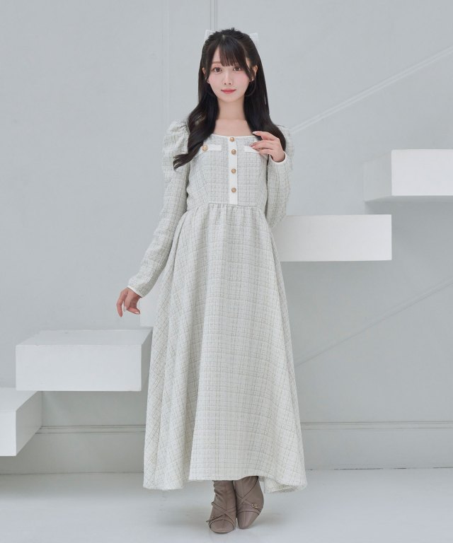 tweed piping dress – BUNNY APARTMENT